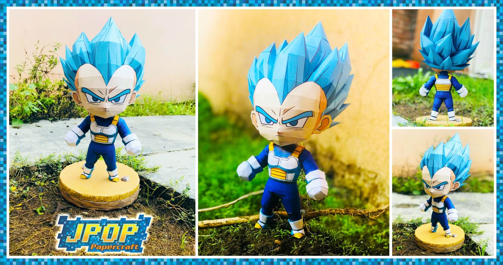 Vegeta SSJ Blue Avatar - Dragon Ball FighterZ - Papercraft