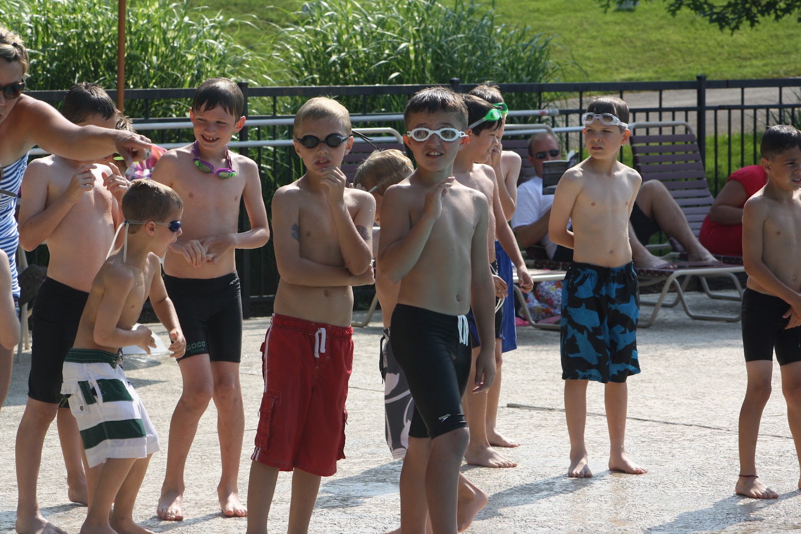 GOCC Swim Team: In the water!