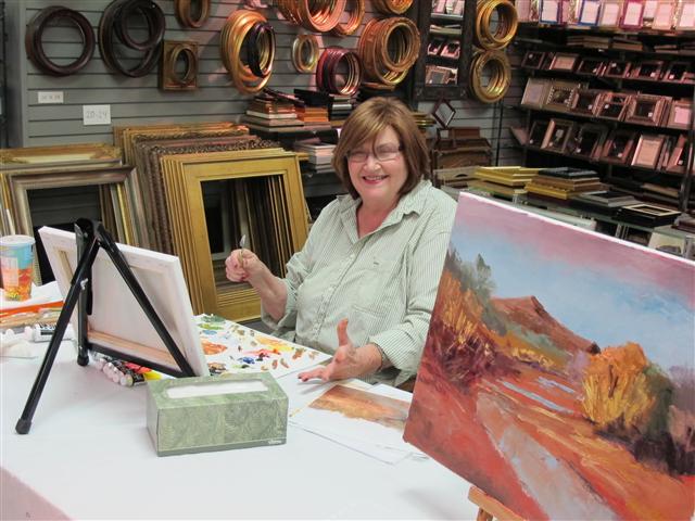 Nancy Standlee Fine Art: Texas Landscape, 12100, Oil Palette Knife ...