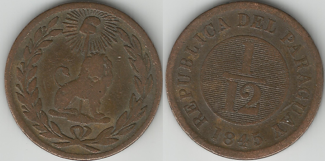 UN DOCEAVO 1845: LA PRIMERA MONEDA OFICIAL DEL PARAGUAY