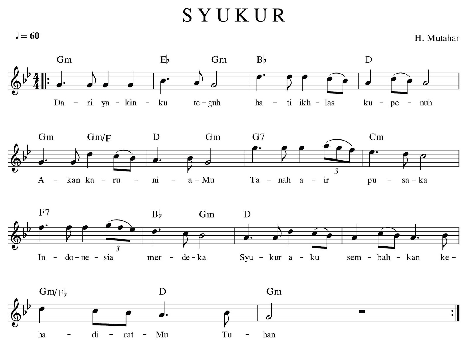 Not Angka Ke Not Balok Nada Bb - SEPUTAR MUSIK