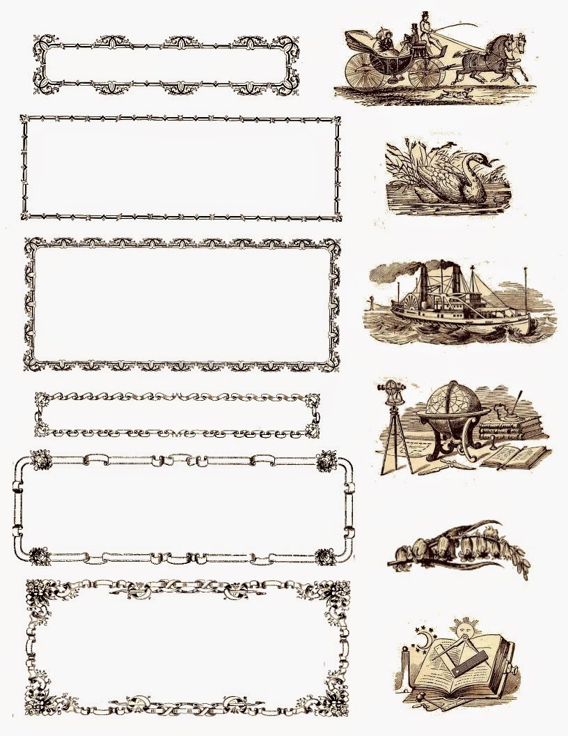 Vintage in a Modern World: Free Victorian Labels and Stickers