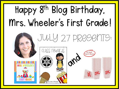 Birthday Celebration: July 27 | Mrs. Wheeler's First Grade Tidbits ...