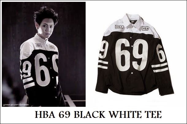 Yoseob Beast HBA 69 Black White Tee ~ K-pop Fan Shop