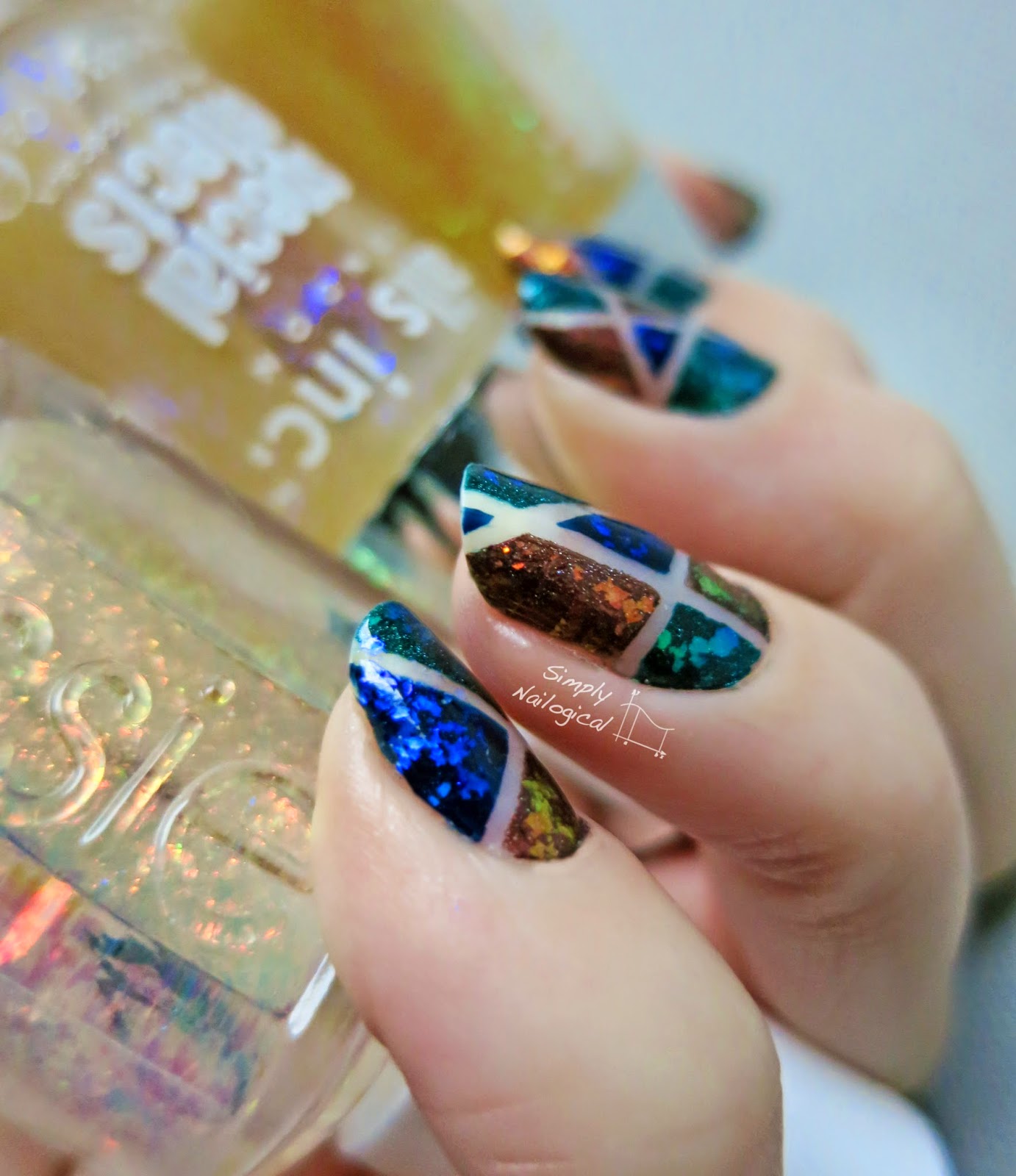 Simply Nailogical: Broken glass flakies