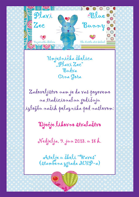 Umjetnicka skolica PLAVI ZEC