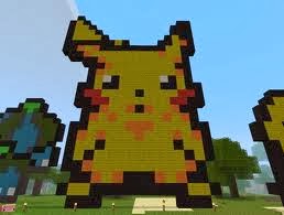 tudo do minecraft: Escultura do pikachu