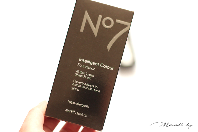 Review: No7 Intelligent Colour Foundation Medium | Memorable Days ...