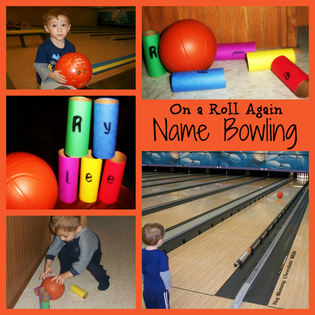Hey Mommy, Chocolate Milk: On a ROLL again - Name Bowling