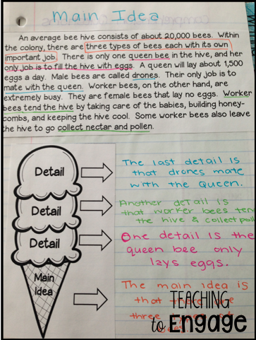 Teaching to Engage: Teaching & Assessing Main Idea