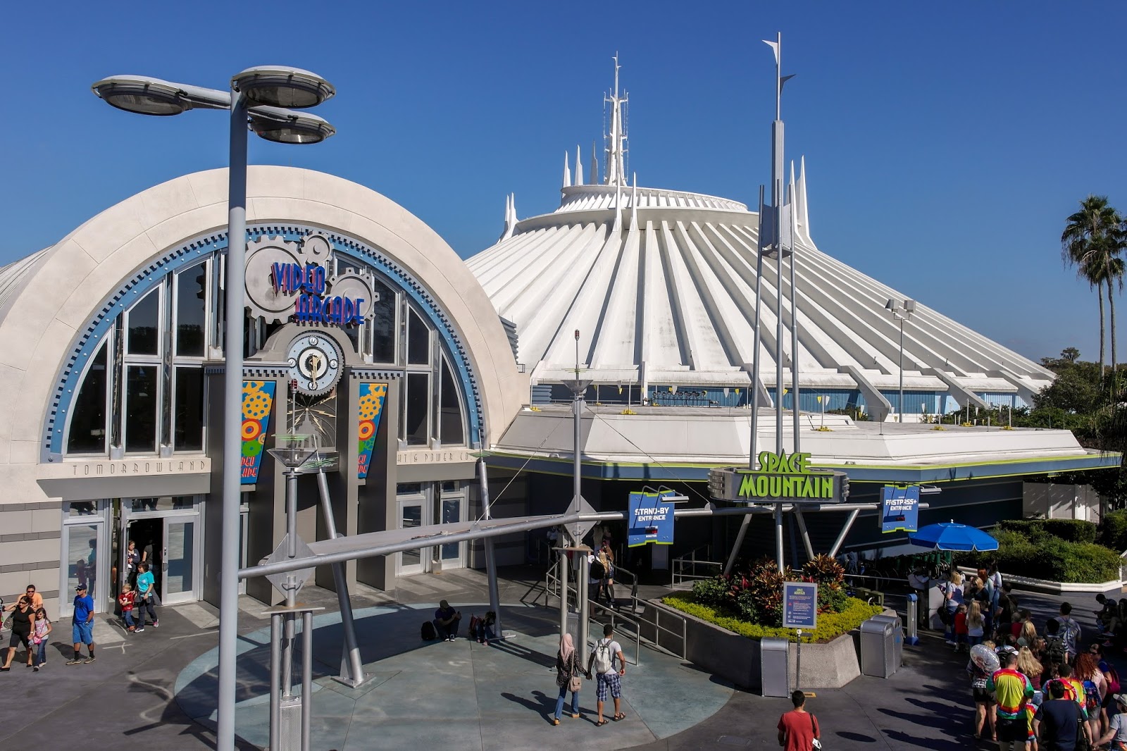 Photographing Disney: Space Mountain from the TTA.
