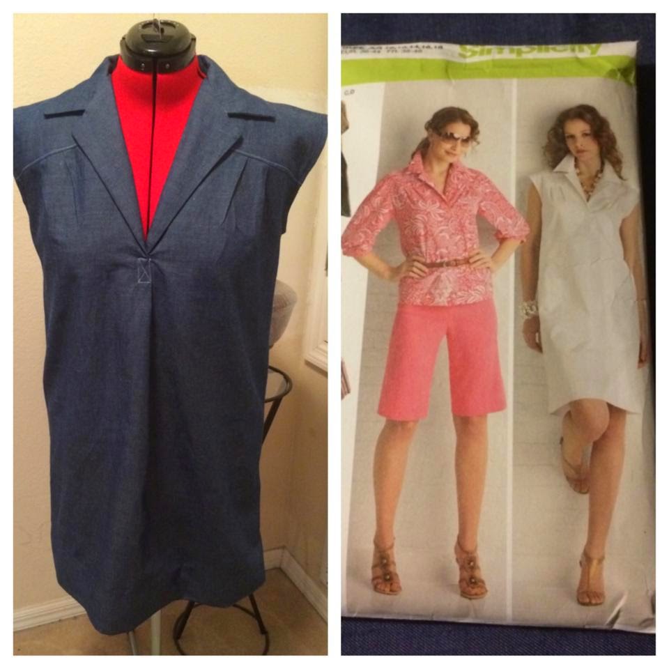 Its Melanie Darling: Simplicity 2894 - Denim Shirt Dress