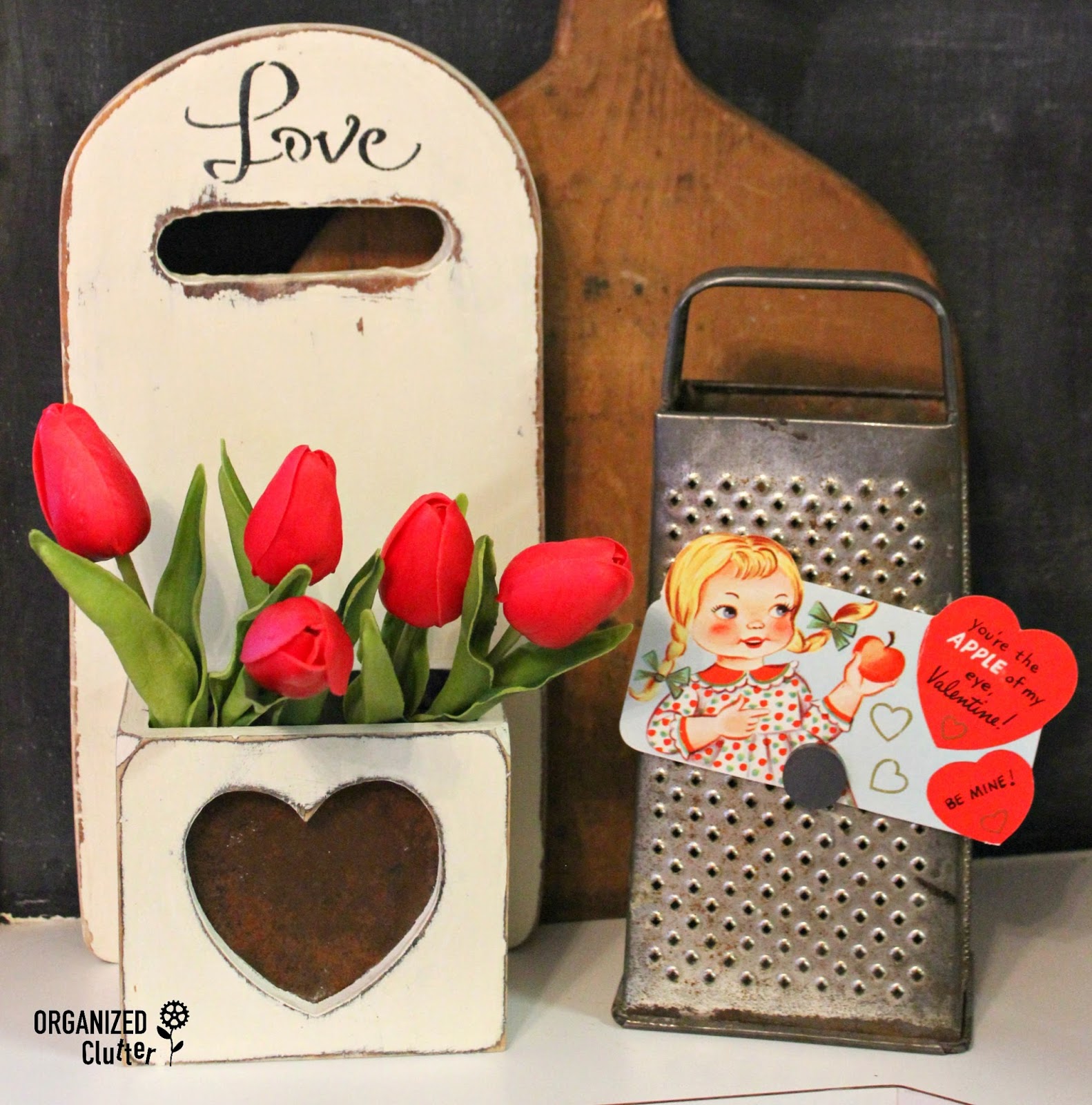 Thrift Shop Valentine's Day Project - Organized Clutter