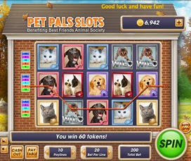GSN Games' Pet Pals Slots To Help The Best Friends Animal Society