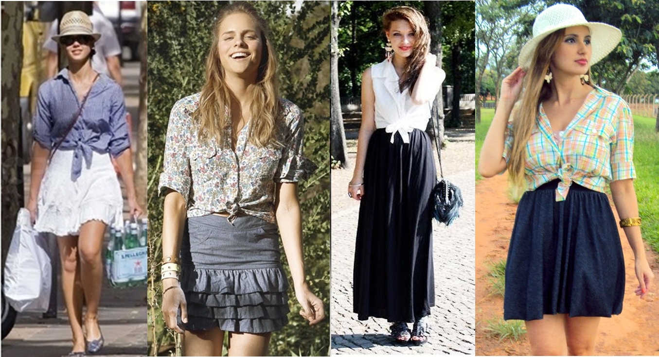 Garotas indiscretas: É tendencia: Camisa amarrada