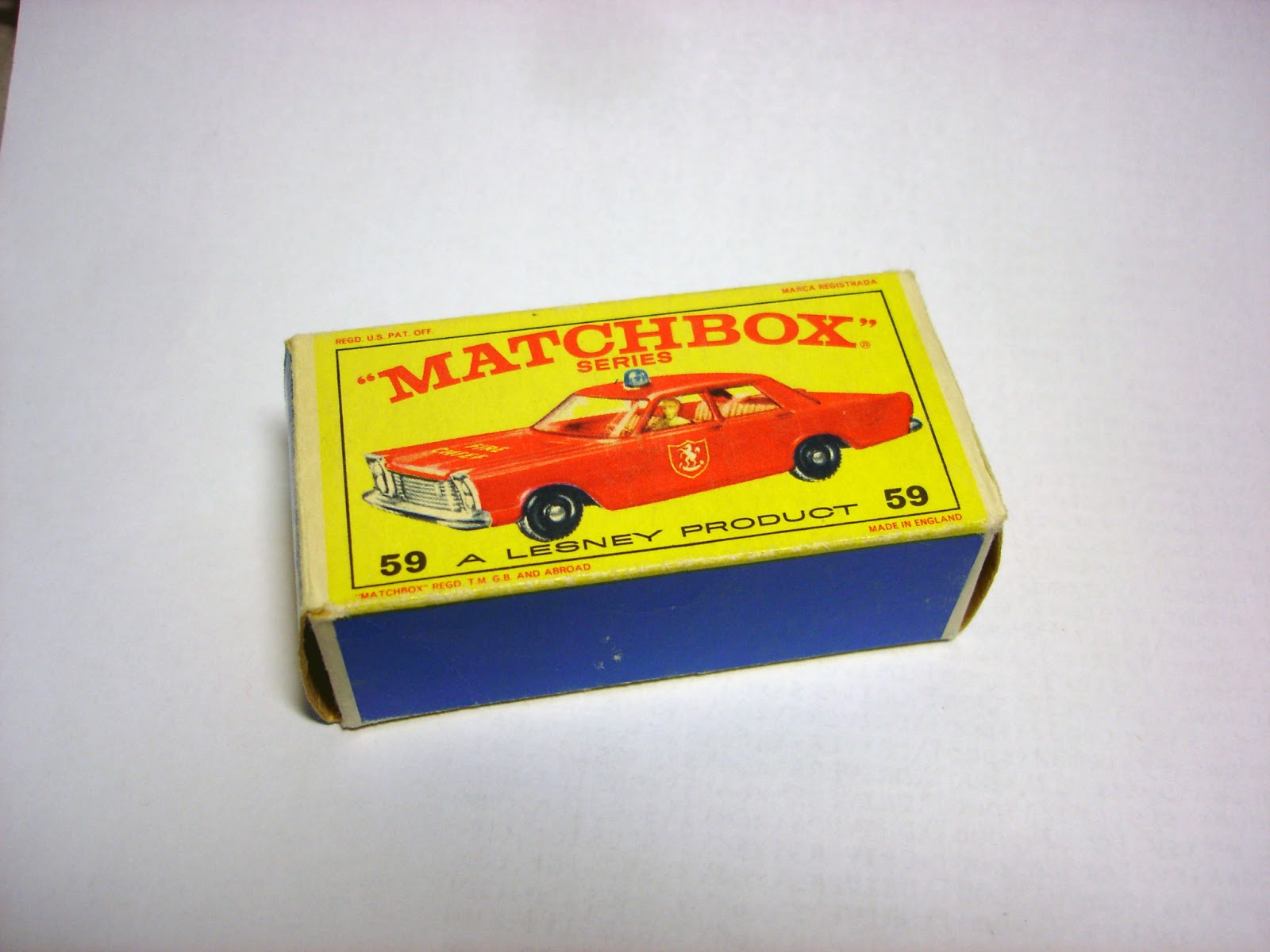 Matchbox Memories: Matchbox MB-59 Ford Galaxie Fire Chief