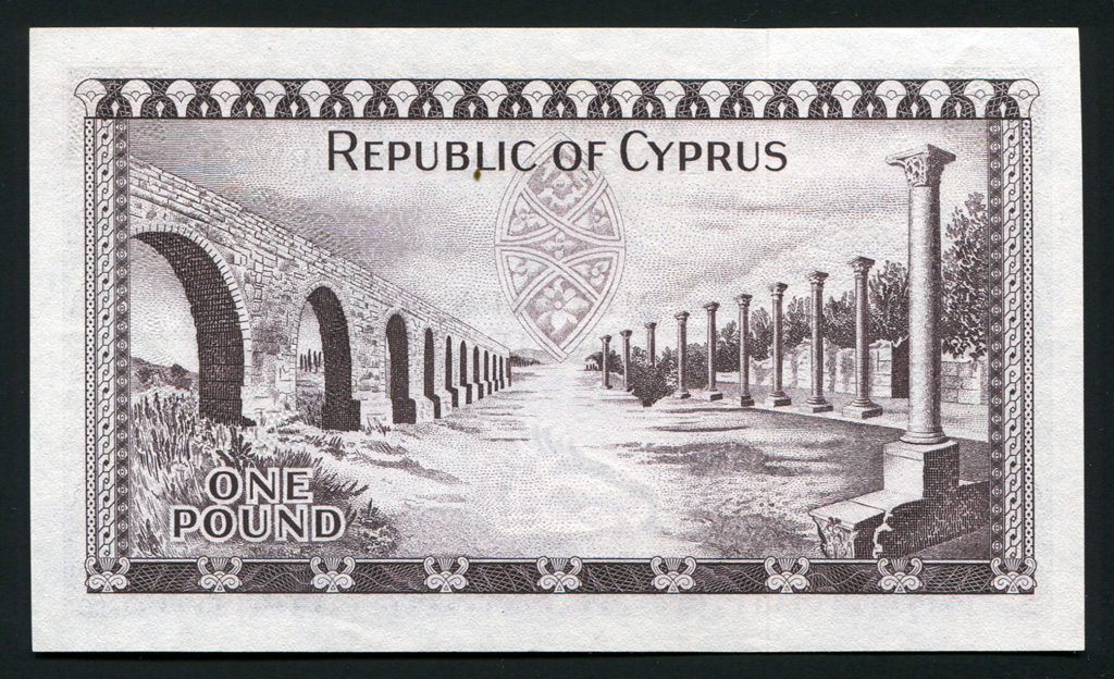 Cyprus One Cypriot Pound banknote of 1961|World Banknotes & Coins ...