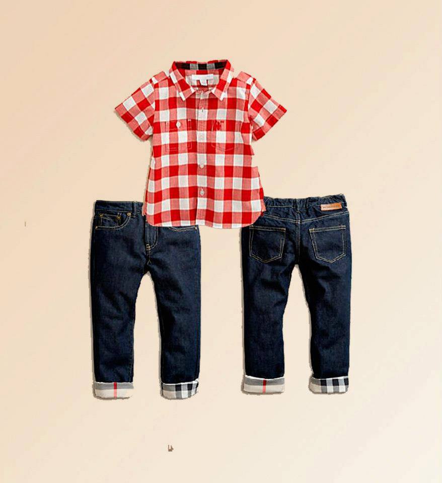 NH KIDS COLLECTION (Hellokidzshop): BURBERRY CHECKERS BOY SET