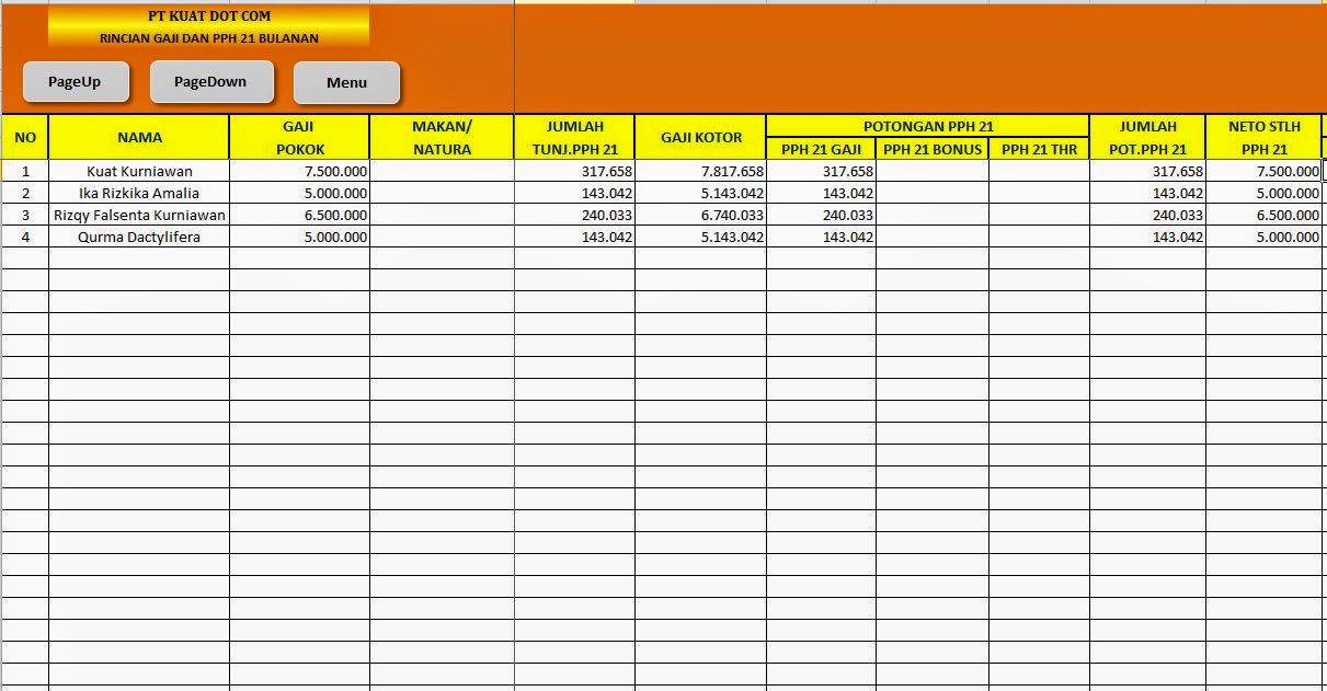 Cara Melakukan Impor Data CSV e-SPT PPh Pasal 21 ~ Kuat's Blog