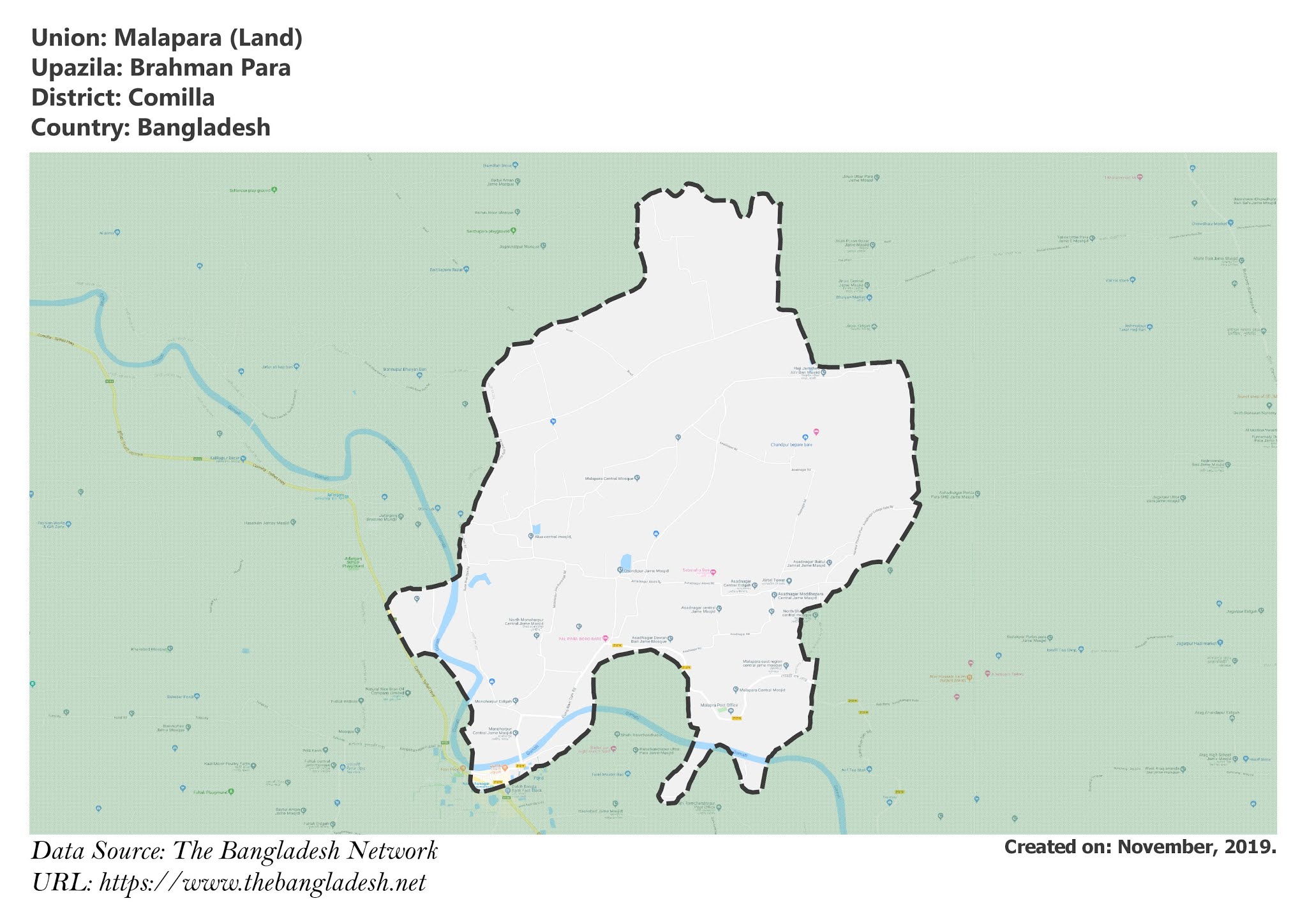 Malapara Union, Comilla