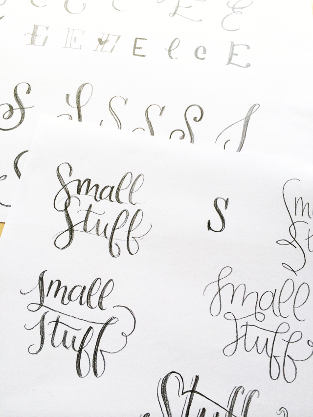 alisaburke: lettering with makewells: crafting phrases