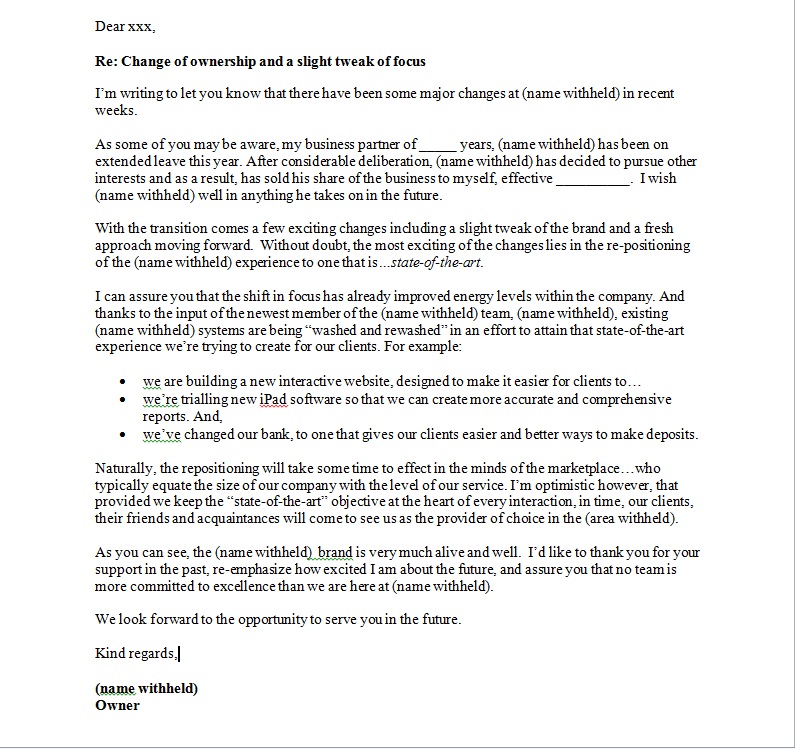 Copywriter Perth: Business and Sales Letter Examples