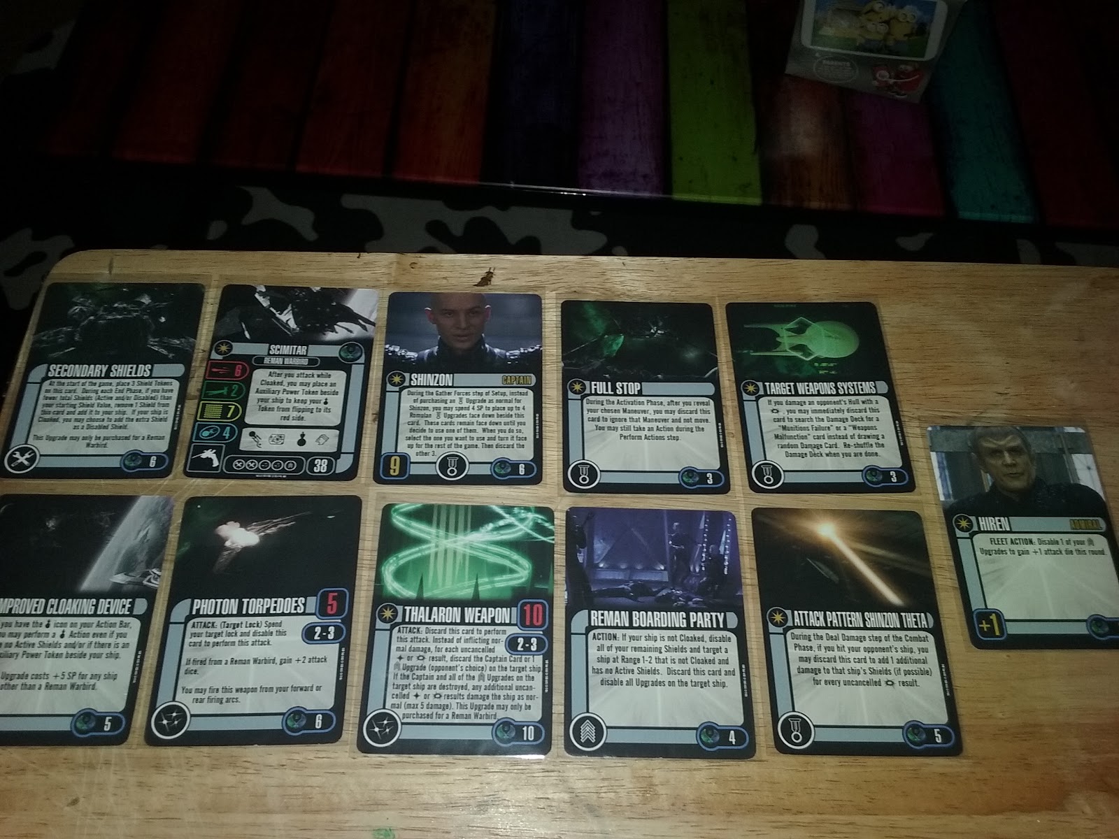 Star Trek Attack wing Scimitar Reman Warbird build