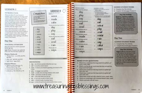 Traditional Spelling I - Review - Treasuring Life's Blessings