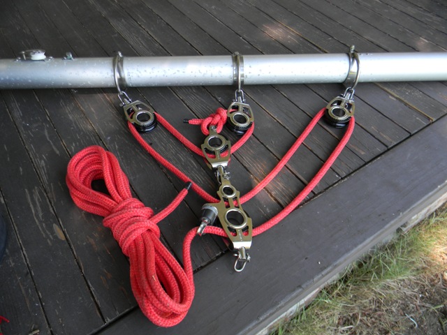 Ericson 25, Oystercatcher: Rigging, Running, Main Sheet Blocks and Main ...