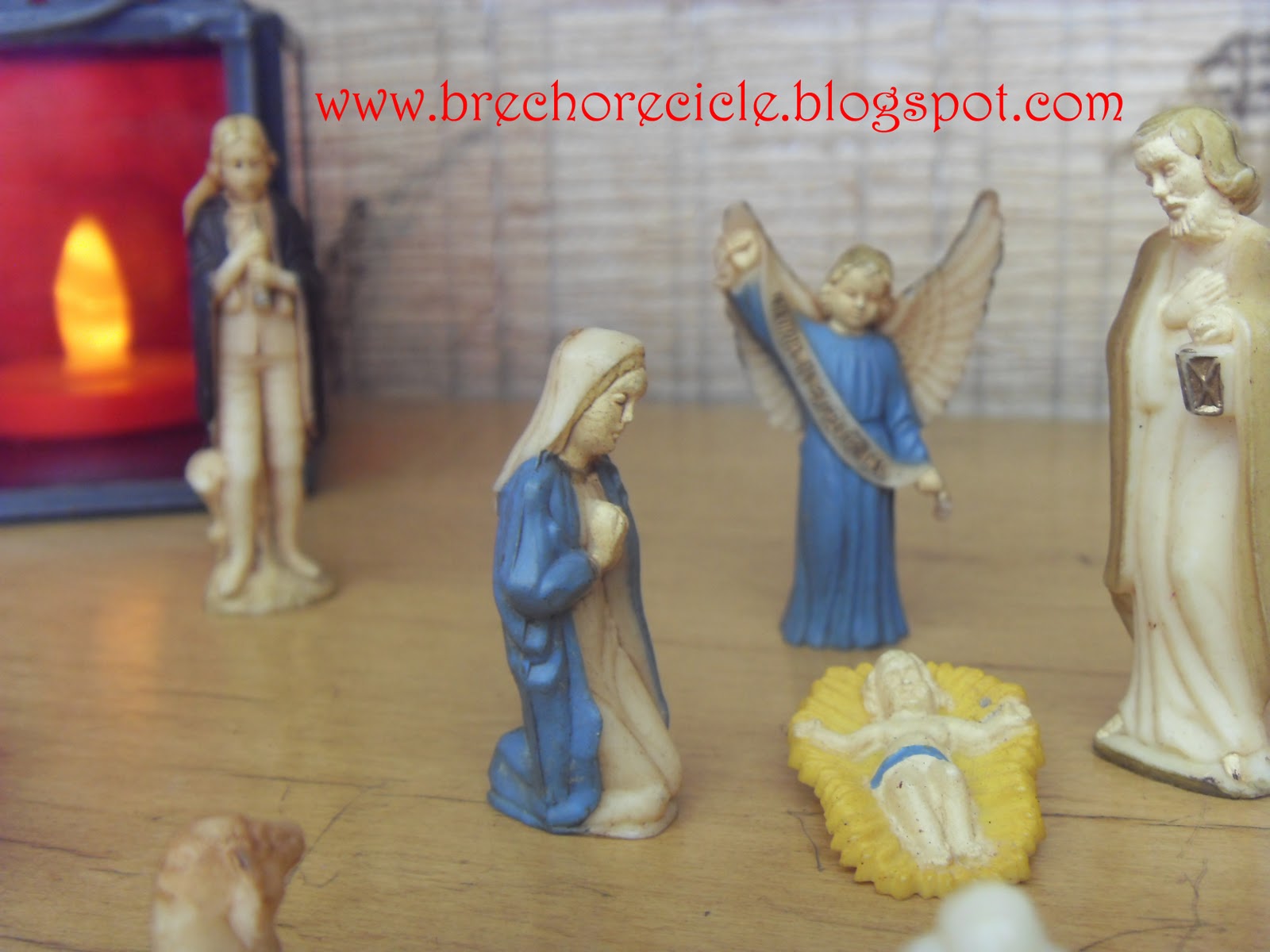Brechó Recicle: Presépio... Meu segundo enfeite de Natal... Faltam 23 ...