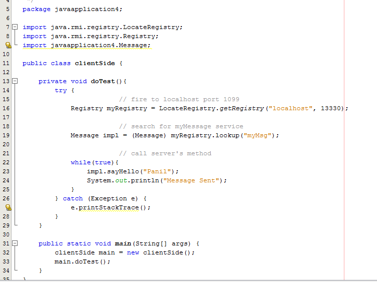 Rmi application in java netbeans - meshlasopa