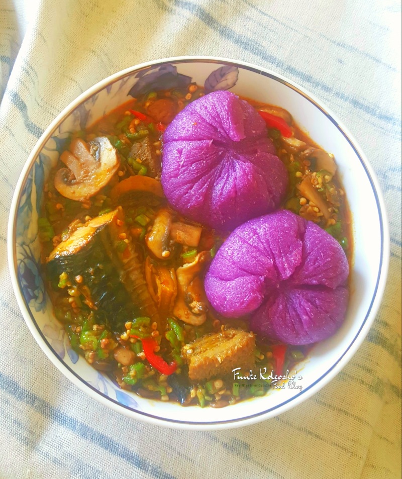 Red Cabbage Eba - "Cabbeba"