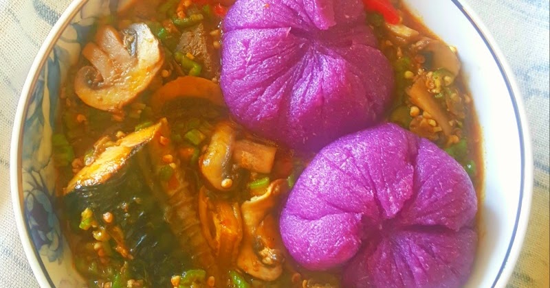 Red Cabbage Eba - "Cabbeba"