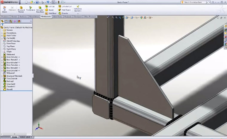 How to use the Weldments tool feature in Solidworks - SolidWorks Share