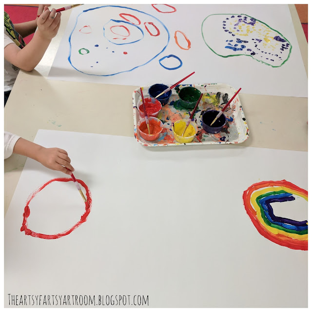 The Artsy Fartsy Art Room: Collaborative Dot Paintings
