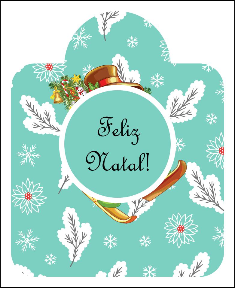 Tags Feliz Natal para baixar e imprimir