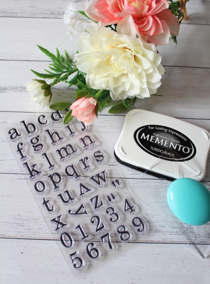 DIY Stamped Book Stack - Threadbare Creations