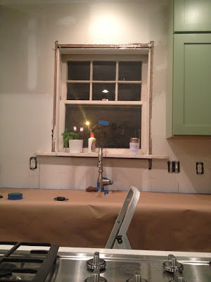 sixtwelvesixteenth: Kitchen Window Casing