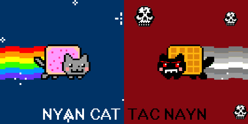 Juegos Juegos: Nyan cat friend and Nyan cat VS Tac Nayn