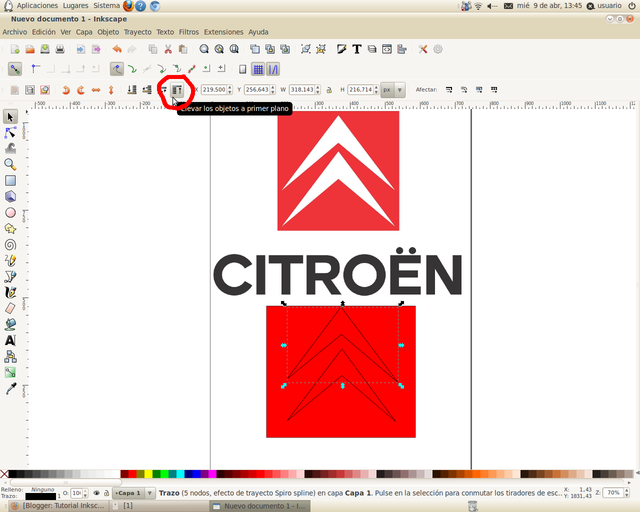 Tutorial Inkscape: LOGO 6