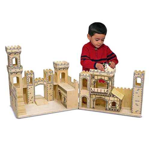 Wooden Toy Folding Medieval Castle Set Boys ~ Latest Stylish Fashion ...