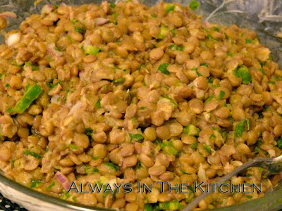 Dawna in the Kitchen: Azifa - Ethiopian Lentil Salad