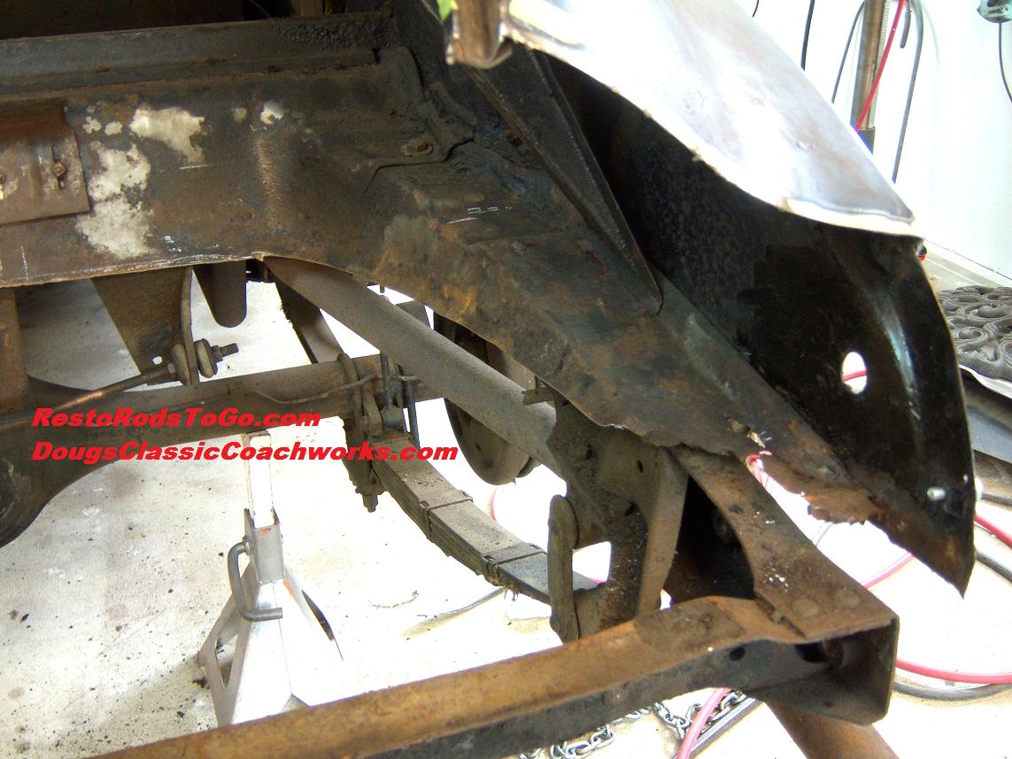 1941 Cadillac Convertible rust repair sheet metal reconstruction ...