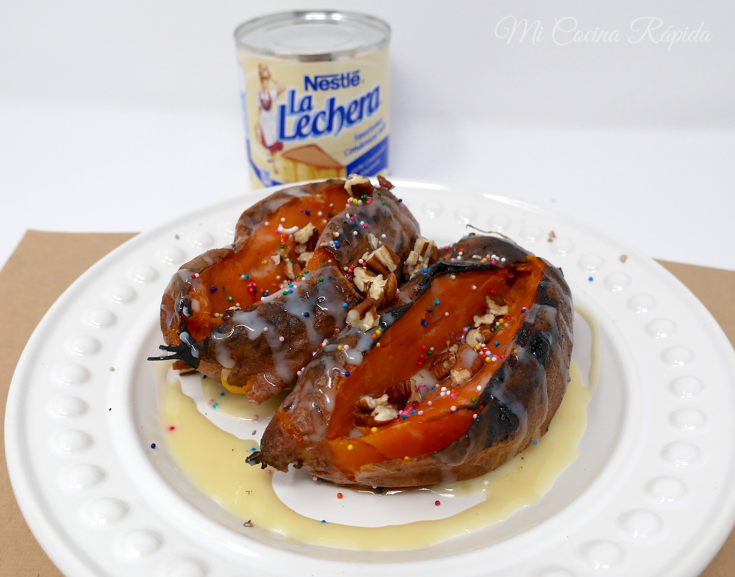 Camotes Horneados con Lechera - Mi Cocina Rápida