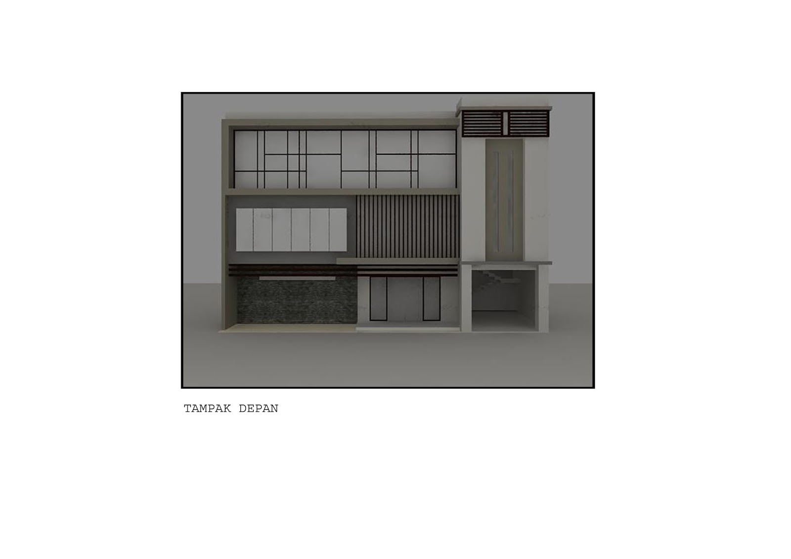 Desain Arsitektur Ruko Minimalis Uk. 13 x 6 M - PARTUKANG