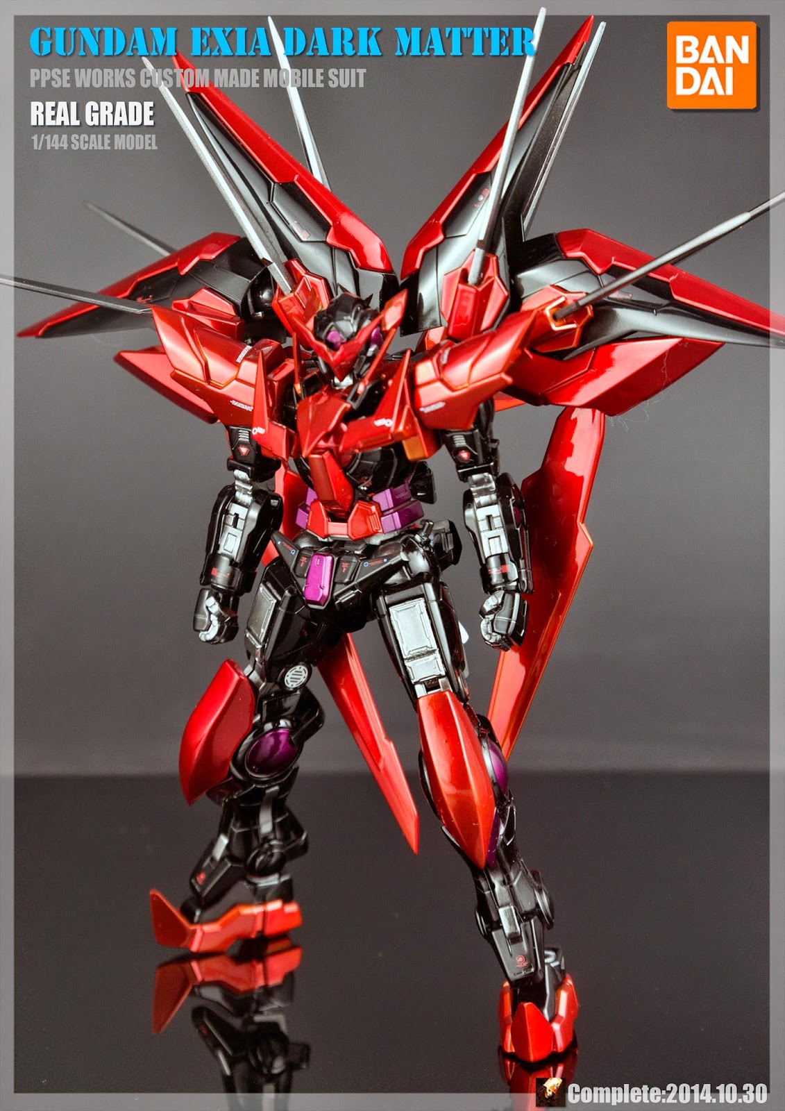 Gundam Family: RG 1/144 Gundam Exia Dark Matter Custom Build