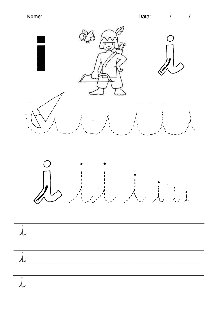 Crescer, aprender e sorrir! : recursos da letra i