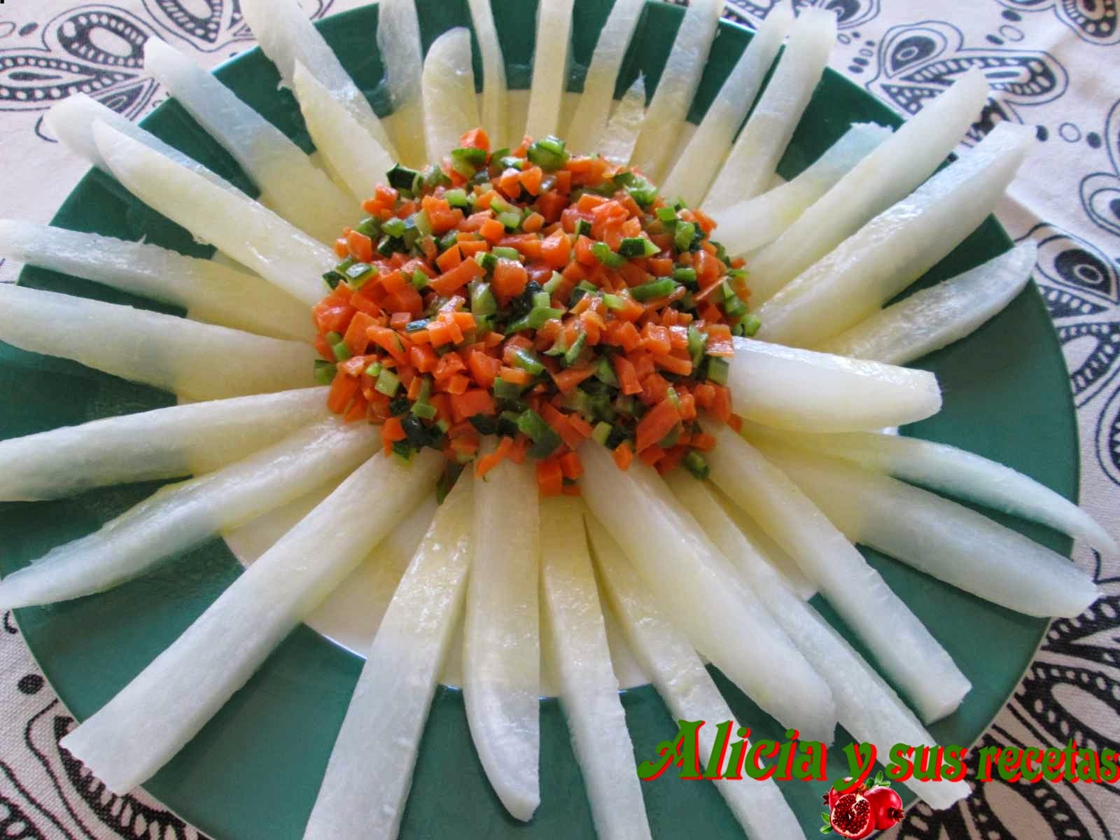 Alicia y sus recetas: NABOS EN ABANICO