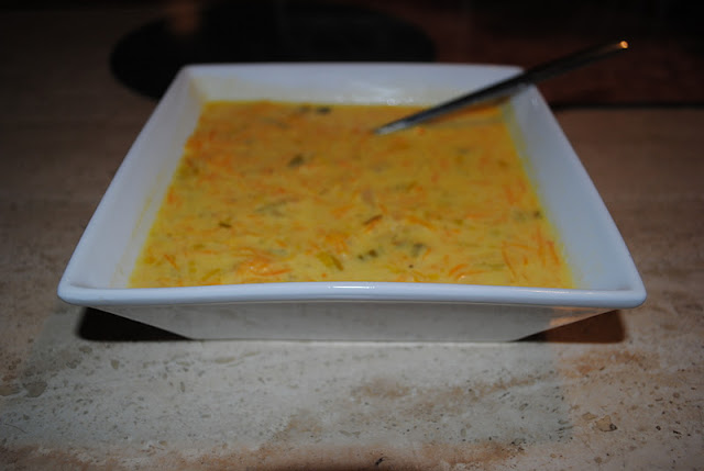 Anne's hyggested: Gulerodssuppe m. pikant ost.