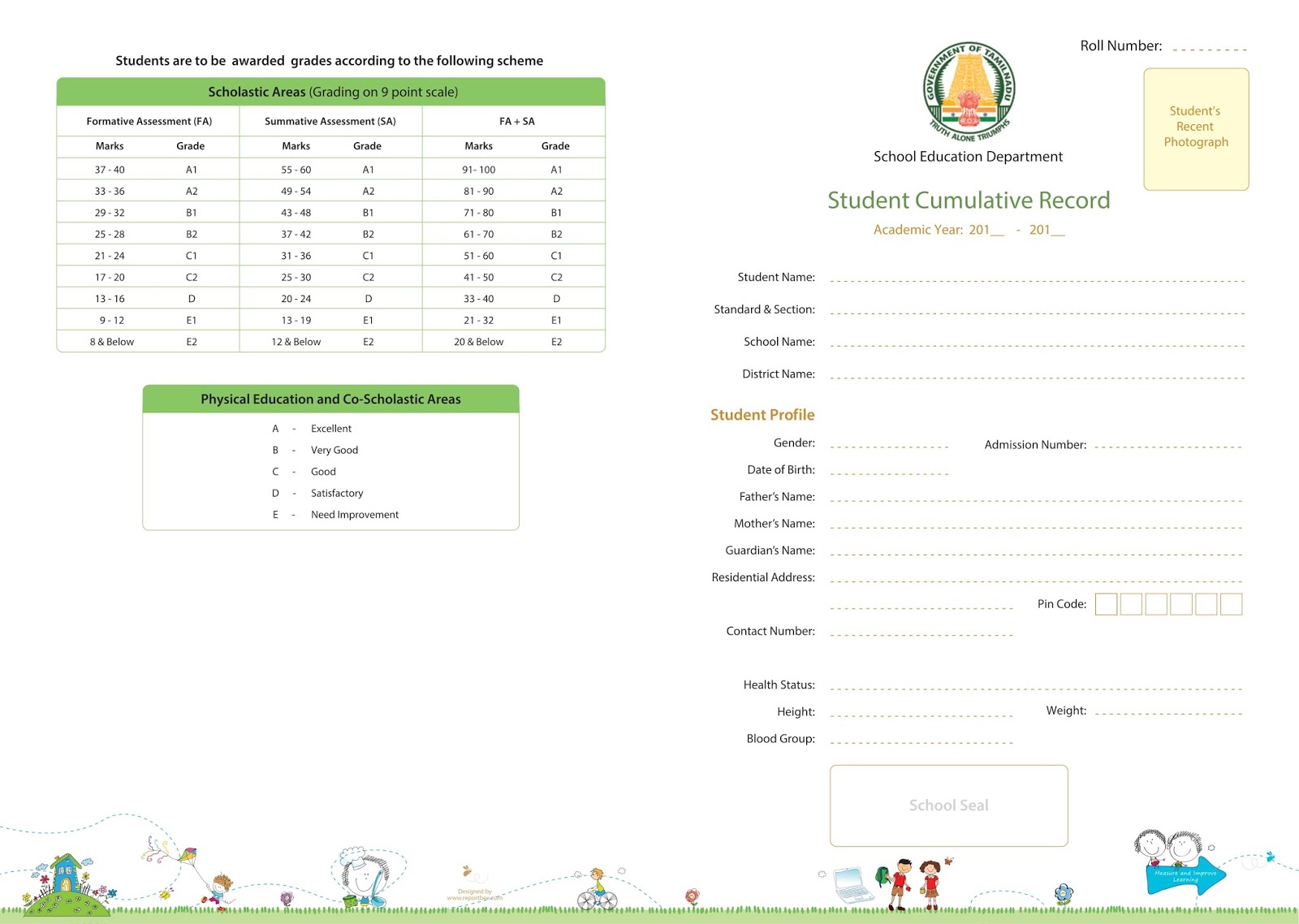 STUDENT CUMULATIVE RECORD - ENGLISH VERSION - TTNEWS